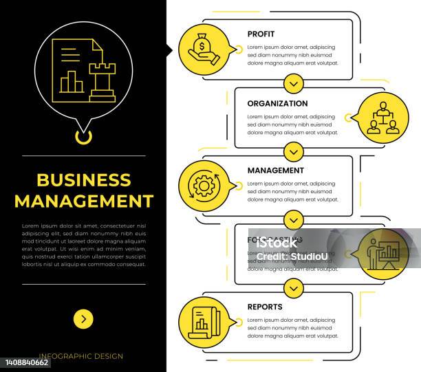 Vecteurs De Concept Infographique De Gestion Dentreprise Vecteurs