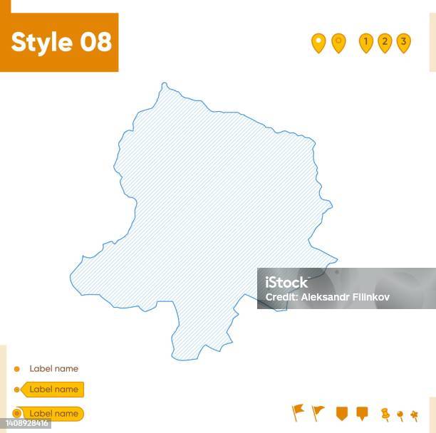 Khovsgol Mongolie Carte En Grille Isolée Sur Fond Blanc Plan De La