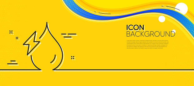 Icône De Ligne Dhydroélectricité Panneau De Type Énergie