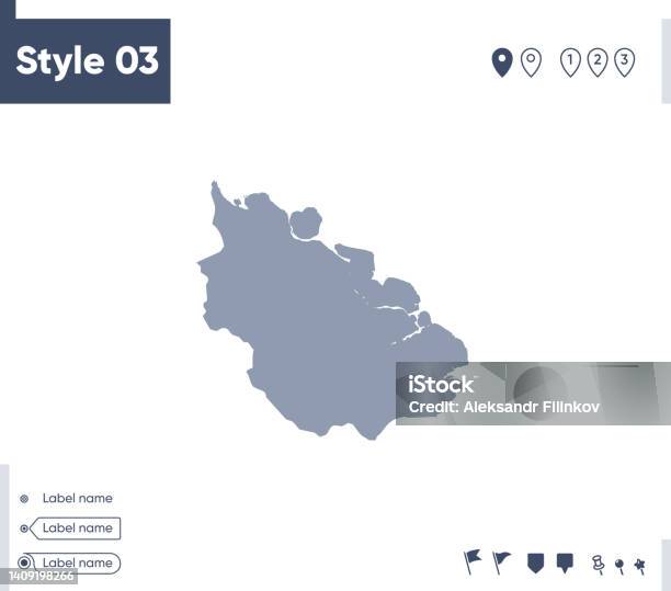 Riau Indonésie Carte Isolée Sur Fond Blanc Plan De La Carte Carte