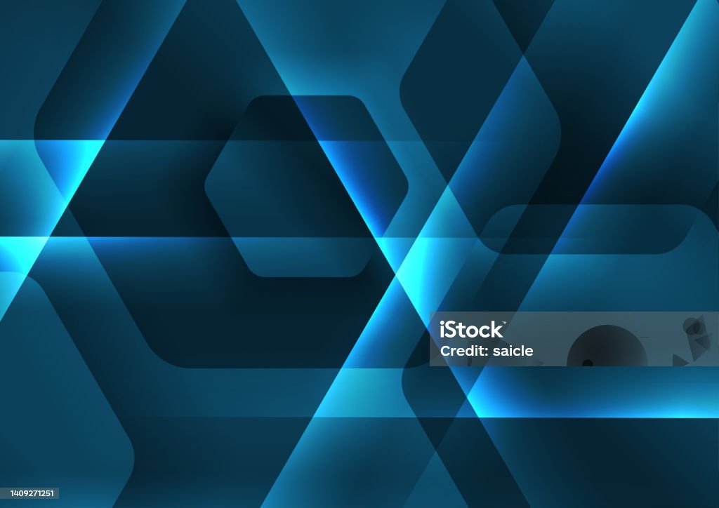 Latar Belakang Futuristik Abstrak Berteknologi Tinggi Dengan Garis
