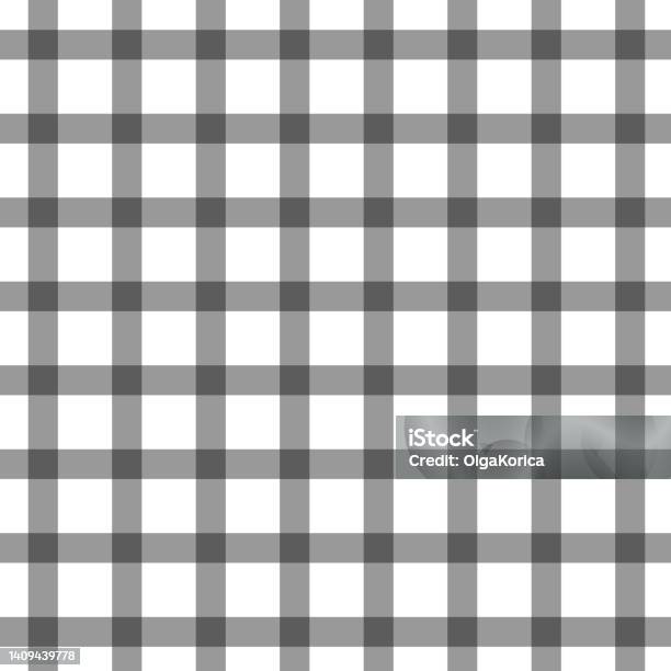 Gingham Kotakkotak Pola Mulus Abuabu Hitam Putih Latar Belakang