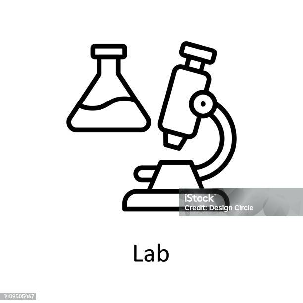 Contour Vectoriel De Laboratoire Illustration De Conception Dicônes