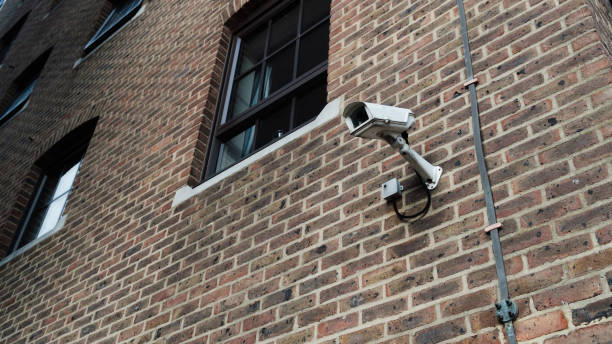 Free picture: Surveillance digital camera on wall corner