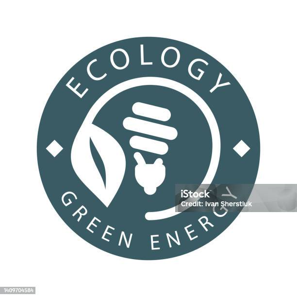 Logo Sur Le Thème De Lénergie Verte De Lécologie Et De La Pollution