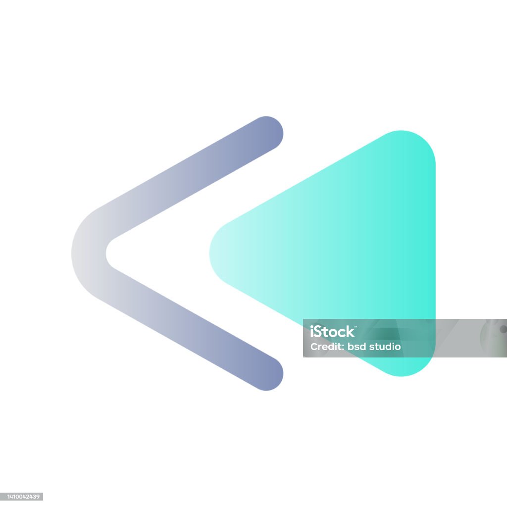 Fast Reverse Button Flat Gradient Color Ui Icon Stock Illustration ... Fast Reverse Button Flat Gradient Color Ui Icon Stock Illustration ...