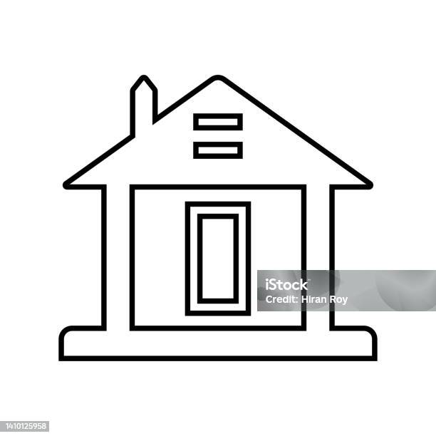 Maison Icône De Contour De La Maison Vecteur Dart Au Trait Vecteurs