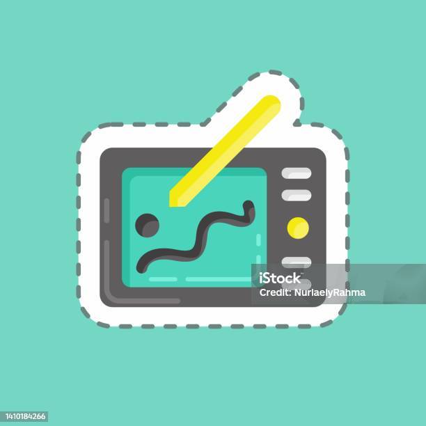 Desain Potongan Garis Stiker Cocok Untuk Simbol Branding Desain