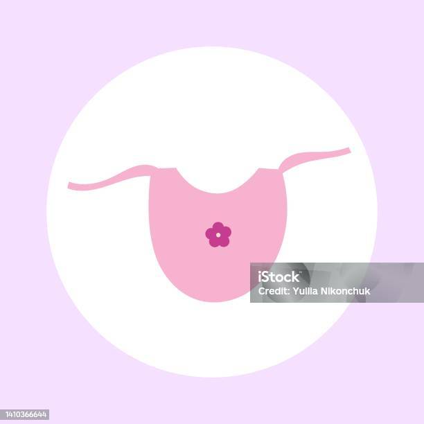 Ilustrasi Vektor Bib Bayi Untuk Seorang Gadis Berbaju Merah Muda ... Ilustrasi Vektor Bib Bayi Untuk Seorang Gadis Berbaju Merah Muda ...