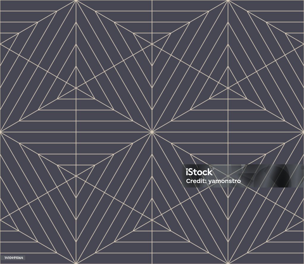 Geometric Triangular Grid Outline Seamless Pattern Vector Abstract