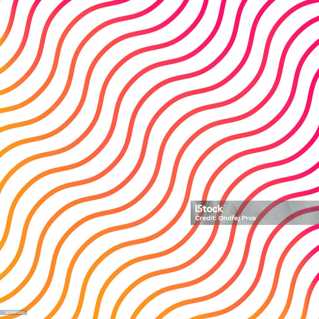 Curve Repeat Line Pattern Graphic Abstract Retro Template Art Vector