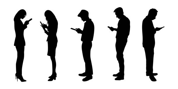 Free Stock Photo of Person Using Cell Phone Silhouette | Download Free ...