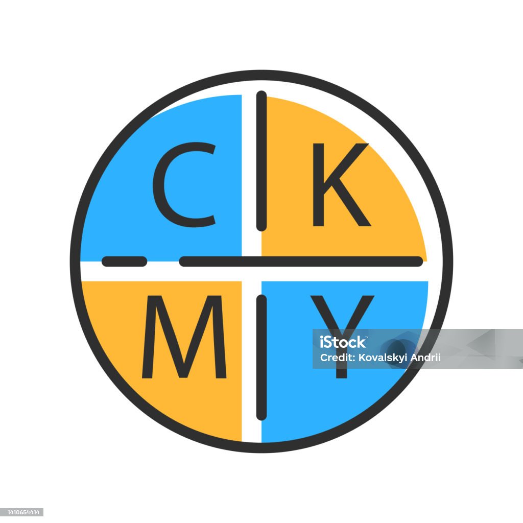 Ikon Garis Warna Cmyk Ilustrasi Vektor Ilustrasi Stok Unduh Gambar Sekarang Asisten