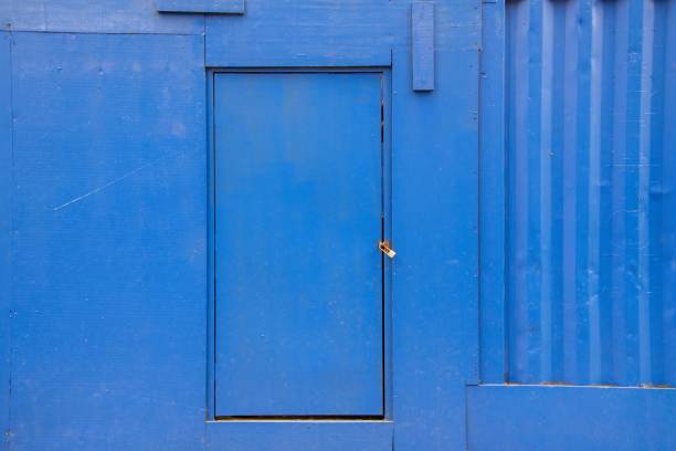 Free Stock Photo of Vivid blue shipping container patterns close-up ...