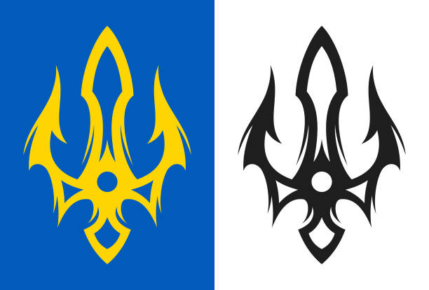 tryzub heraldry ukrainian shield logo Vector Free | AI, SVG and EPS