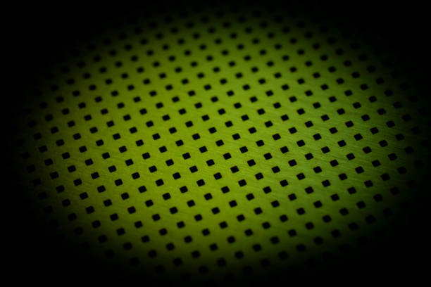 Free picture: dark green color, metal mesh, round holes, texture
