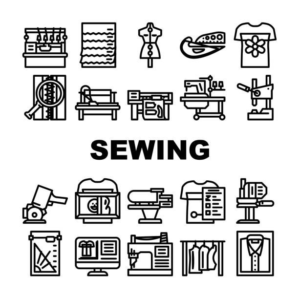 7 600 Garment Factory Stock Illustrations Royalty Free Vector