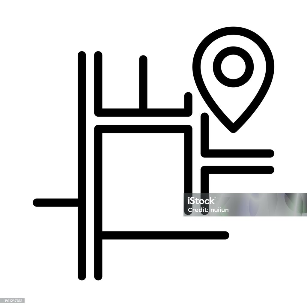 Location Outline Icon Stock Illustration - Download Image Now ... Location Outline Icon Stock Illustration - Download Image Now ...