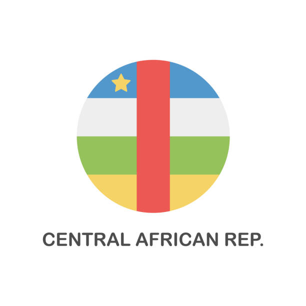 Central African Republic Flag Illustrations Illustrations Royalty Free