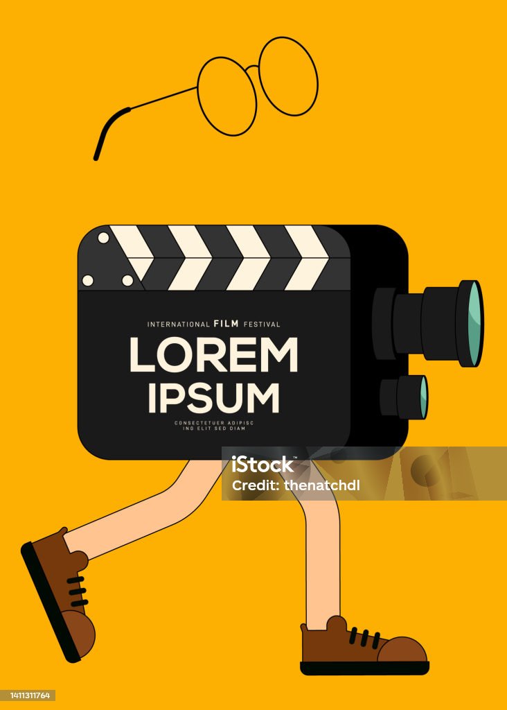 Vetores De Fundo Do Modelo De Design De Pôster De Filme Com Personagem