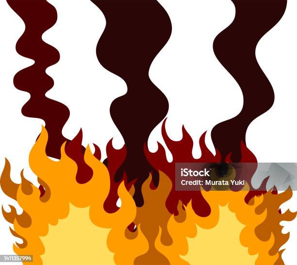 Membakar Api Besar Yang Membakar Seluruh Tubuh Dengan Bau Terbakar Asap
