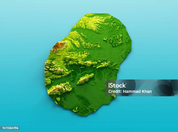 Peta Nauru Relief Berbayang Peta Ketinggian Warna Di Laut Ilustrasi 3d ... Peta Nauru Relief Berbayang Peta Ketinggian Warna Di Laut Ilustrasi 3d ...