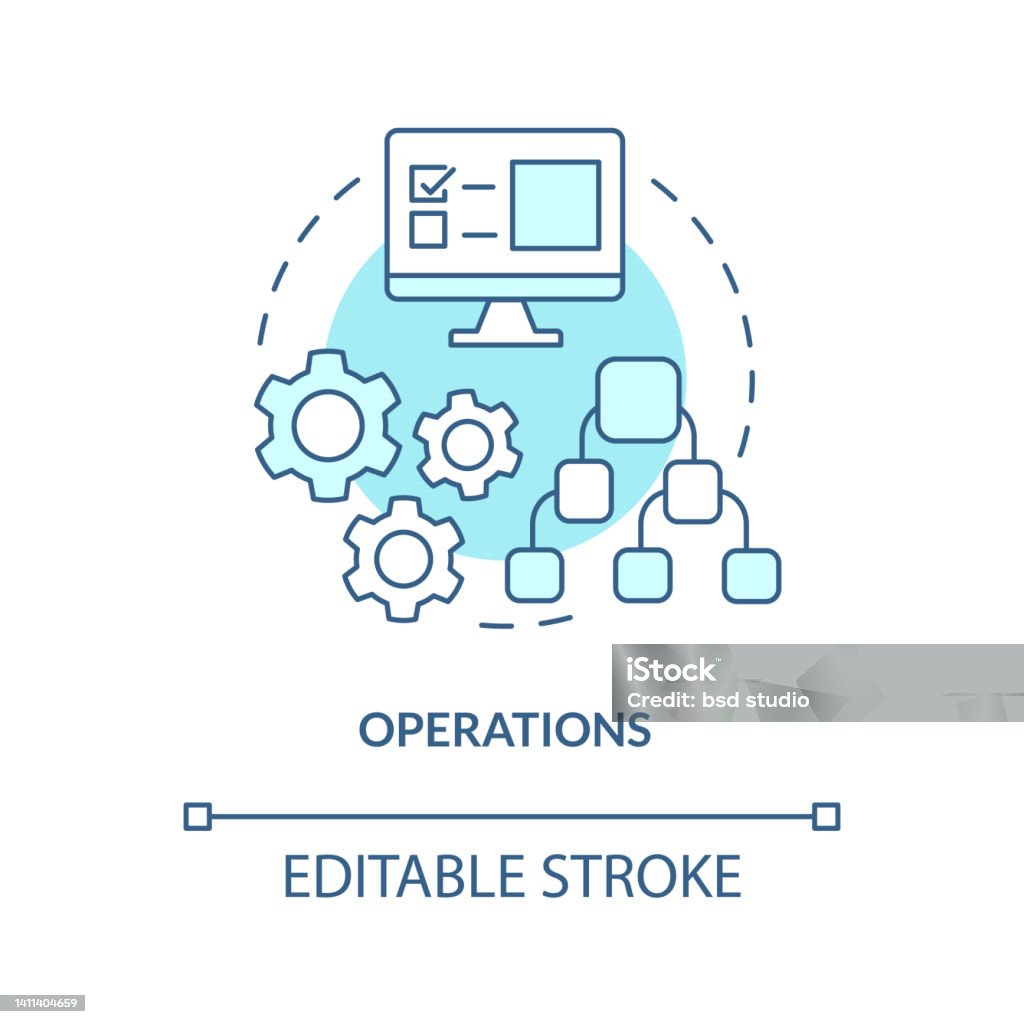Operations Turquoise Concept Icon Stock Illustration - Download Image ... Operations Turquoise Concept Icon Stock Illustration - Download Image ...