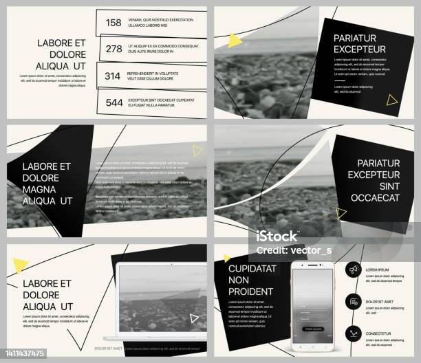 Templat Tata Letak Presentasi Dan Slide Gunakan Dalam Presentasi Flyer