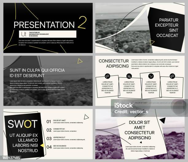 Templat Tata Letak Presentasi Dan Slide Gunakan Dalam Presentasi Flyer