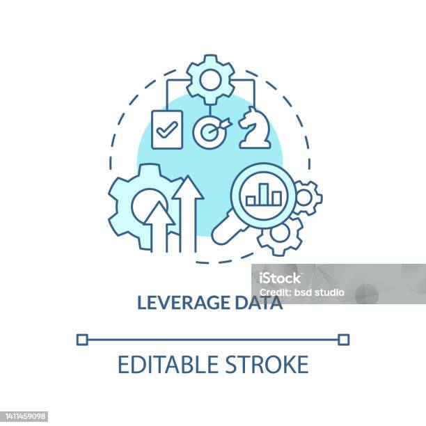 Leverage Data Turquoise Concept Icon Stock Illustration - Download ... Leverage Data Turquoise Concept Icon Stock Illustration - Download ...