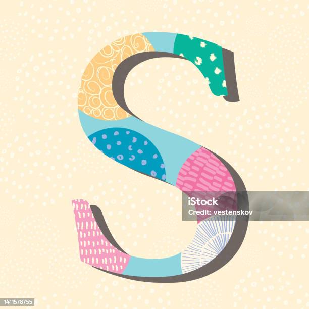 Dessin Desquisse Motif Doodle Alphabets Vectoriels À Empattement