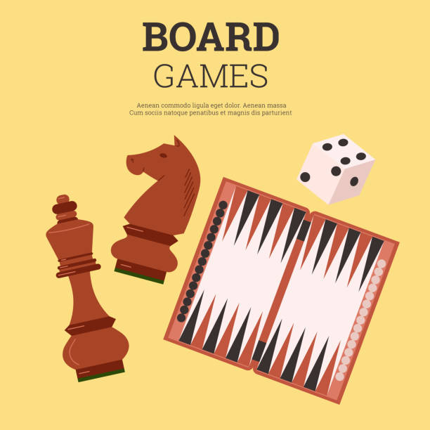 Free download of backgammon game board vector graphics and illustrations