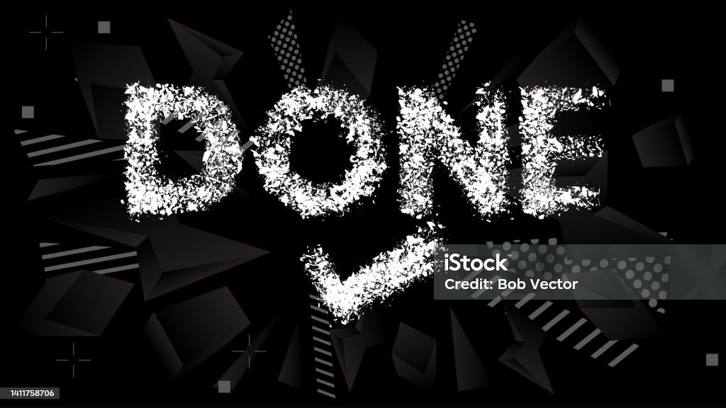 Done Text With Checkmark Graffiti Tag Abstract Modern Street Art ... Done Text With Checkmark Graffiti Tag Abstract Modern Street Art ...