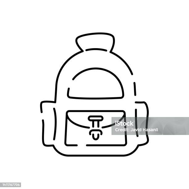 Pendidikan Sederhana Dan Ikon Lini Back To School Dengan Konsep Modern