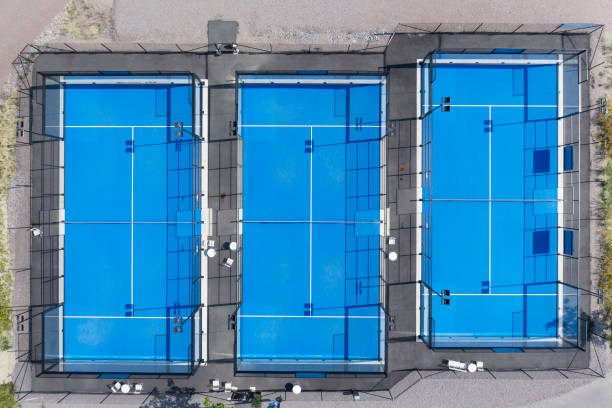 Free Stock Photo of Aerial view of colorful sports courts | Download ...