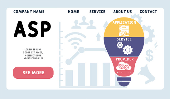 Asp Application Service Provider Acronym Stock Illustration Download Image Now Acronym