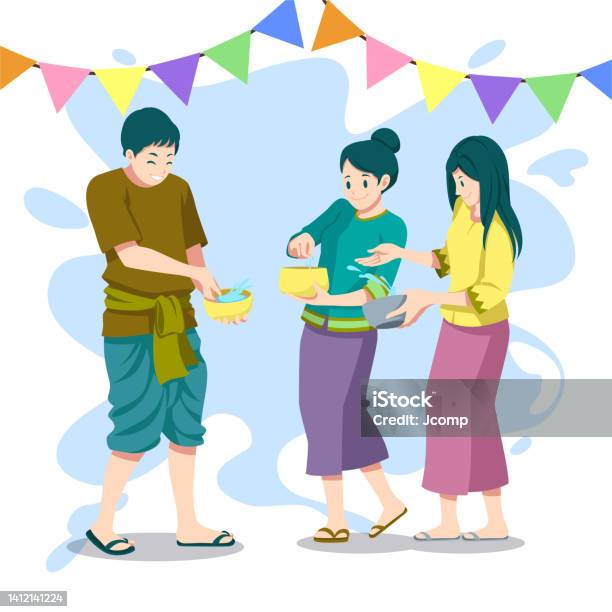 Les Gens Des Dessins Animés Samusent Avec Les Éclaboussures Deau Fête ... Les Gens Des Dessins Animés Samusent Avec Les Éclaboussures Deau Fête ...
