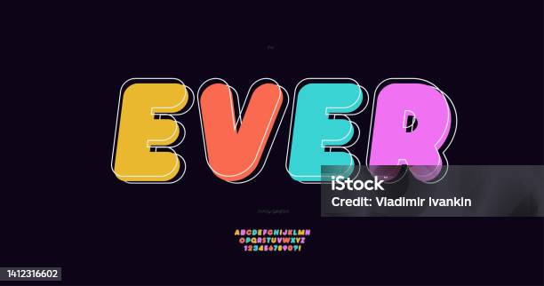 Font Vektor 3d Gaya Tebal Tipografi Modern Ilustrasi Stok - Unduh ... Font Vektor 3d Gaya Tebal Tipografi Modern Ilustrasi Stok - Unduh ...