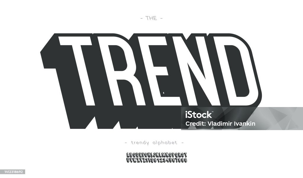 Vektor Trend Font Miring Gaya Tebal Modern Tipografi Ilustrasi Stok ... Vektor Trend Font Miring Gaya Tebal Modern Tipografi Ilustrasi Stok ...