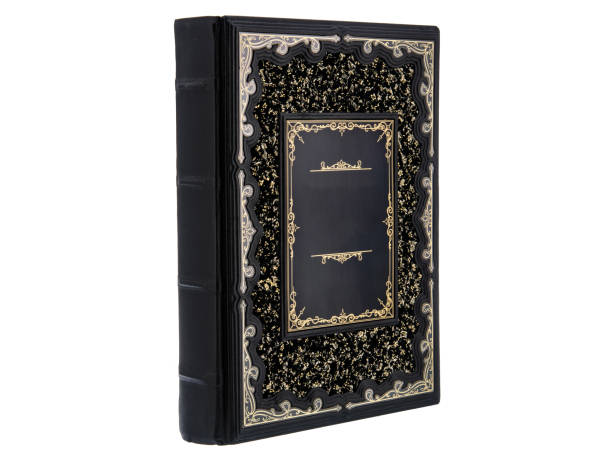 Black Leather Book Background