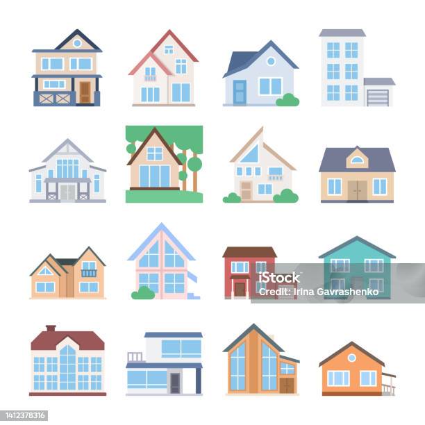 Set Ikon Rumah Koleksi Rumah Perkotaan Dan Pinggiran Kota Berbagai ... Set Ikon Rumah Koleksi Rumah Perkotaan Dan Pinggiran Kota Berbagai ...