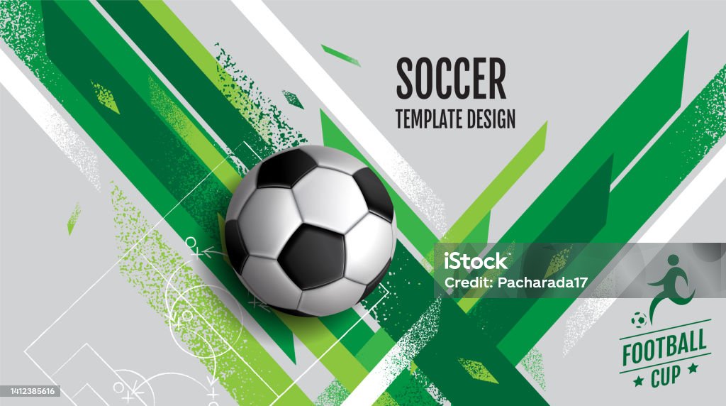 Desain Template Sepak Bola Spanduk Sepak Bola Desain Tata Letak