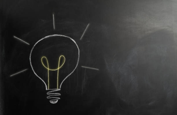 Free Stock Photo of Lightbulb idea on chalkboard background | Download ...