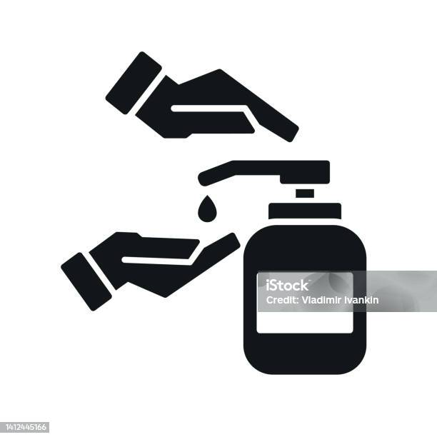 Mencuci Tangan Dengan Ikon Vektor Sabun Cair Sanitizer Ilustrasi Stok ... Mencuci Tangan Dengan Ikon Vektor Sabun Cair Sanitizer Ilustrasi Stok ...