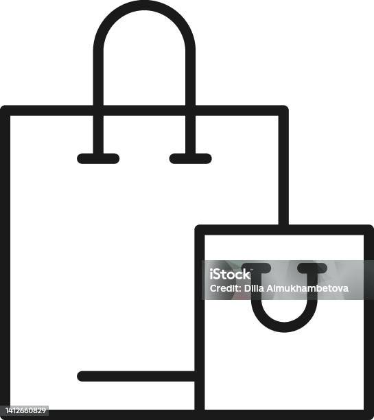 Concept De Magasinage De Vente Et Dachat Signes Vectoriels Dans Un