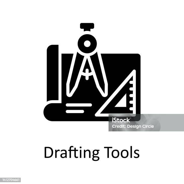 Outils De Dessin Vecteur Solide Illustration De Conception Dicônes