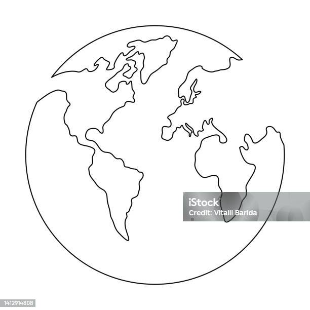 Earth Continuous One Line Art Stock Illustration - Download Image Now ... Earth Continuous One Line Art Stock Illustration - Download Image Now ...