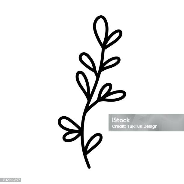 Symbole De Glyphe Vectoriel Dicône De Plante Pour La Nature Lécologie