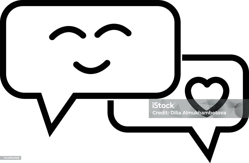 Concept De Signes Et De Symboles Symbole De Contour Dans Un Style Plat