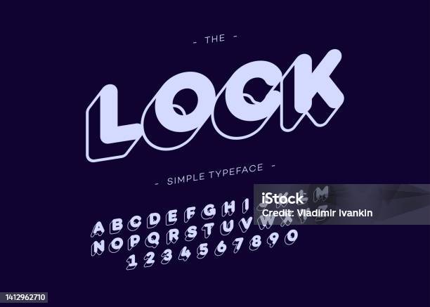 Vector Lock Font 3d Bold Typography Stock Illustration - Download Image ... Vector Lock Font 3d Bold Typography Stock Illustration - Download Image ...